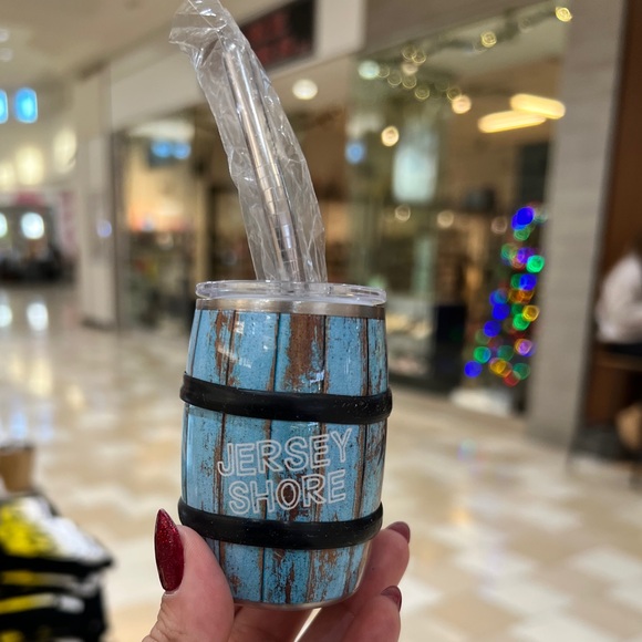 Dining | Jersey Shore 2oz Barrel Shot Glass With Metal Straw And Lid ...
